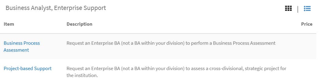 Enterprise Business Analysts | Information Technology Services