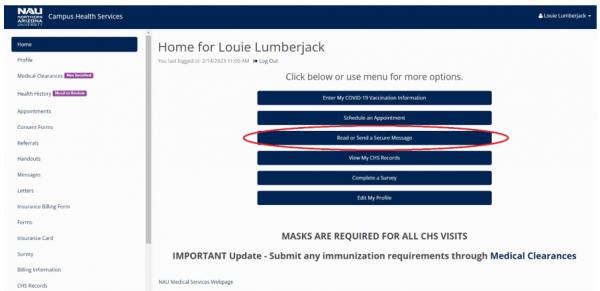 CHS Portal Guide | Campus Health Services