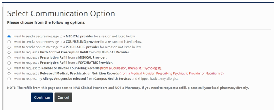 CHS Portal Guide | Campus Health Services