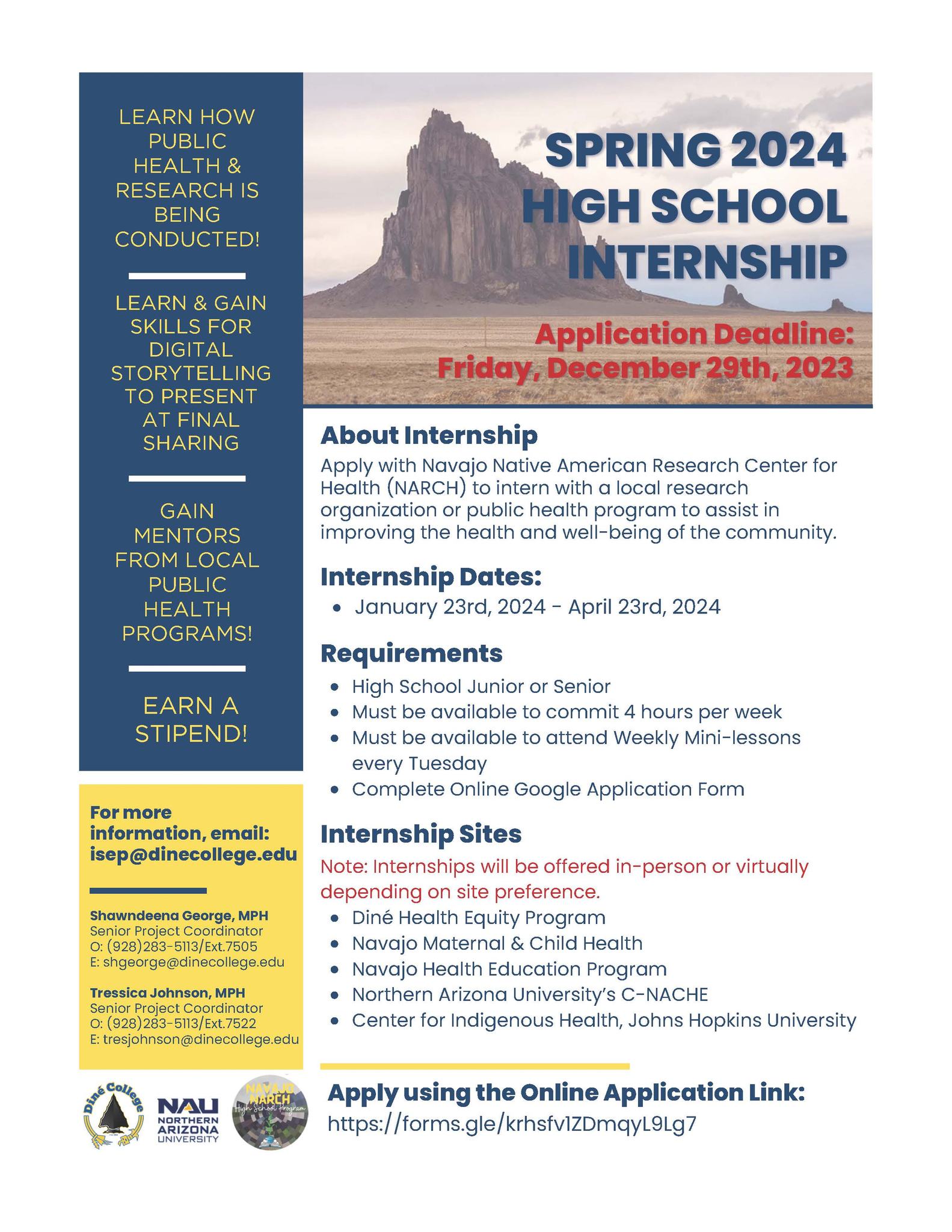 Navajo NARCH HS Internship Program - Center for Native American Cancer ...