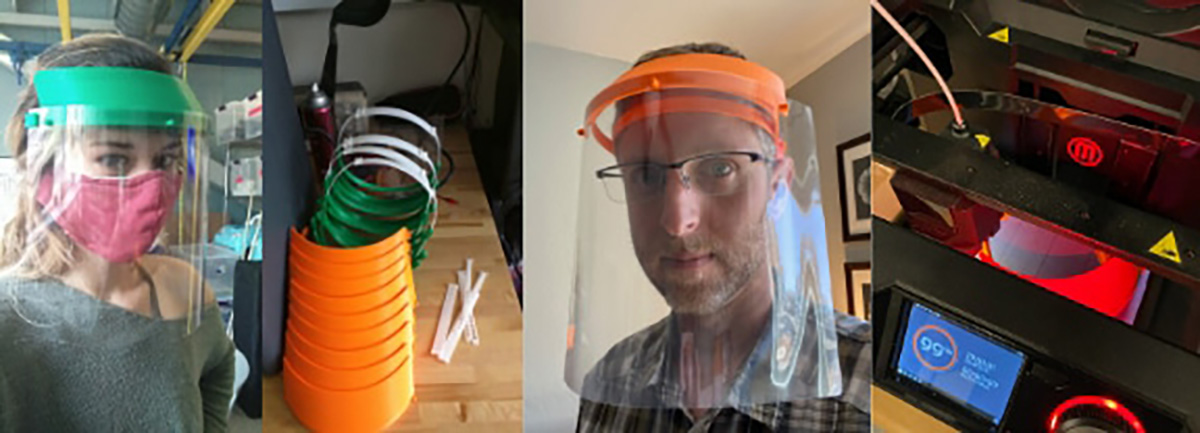 NAU Wearable Informatics Lab makes 3-D printed face shields