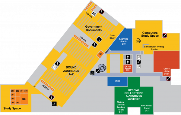 Floor Maps | Cline Library
